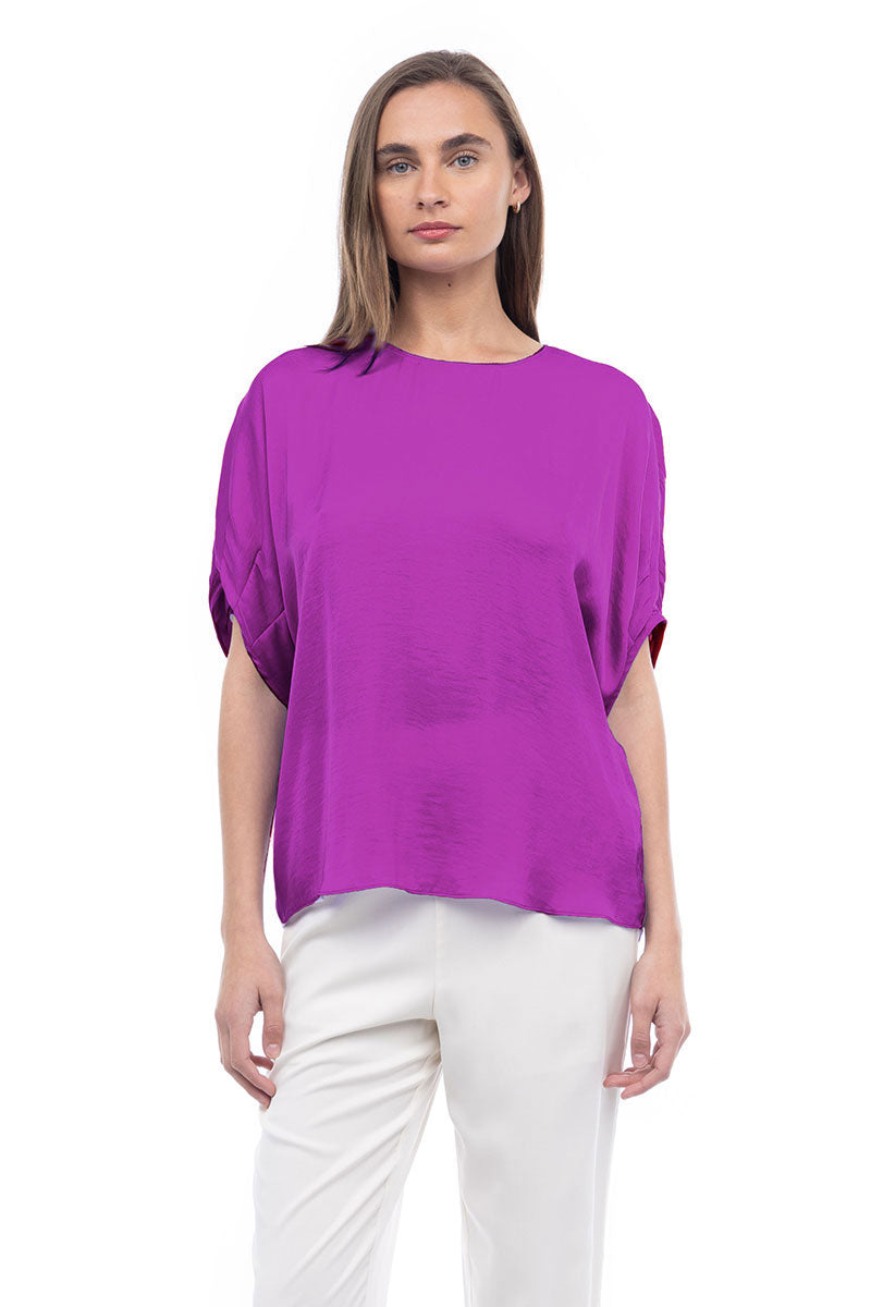 Dolman Short Sleeve Blouse Naked Zebra Wholesale